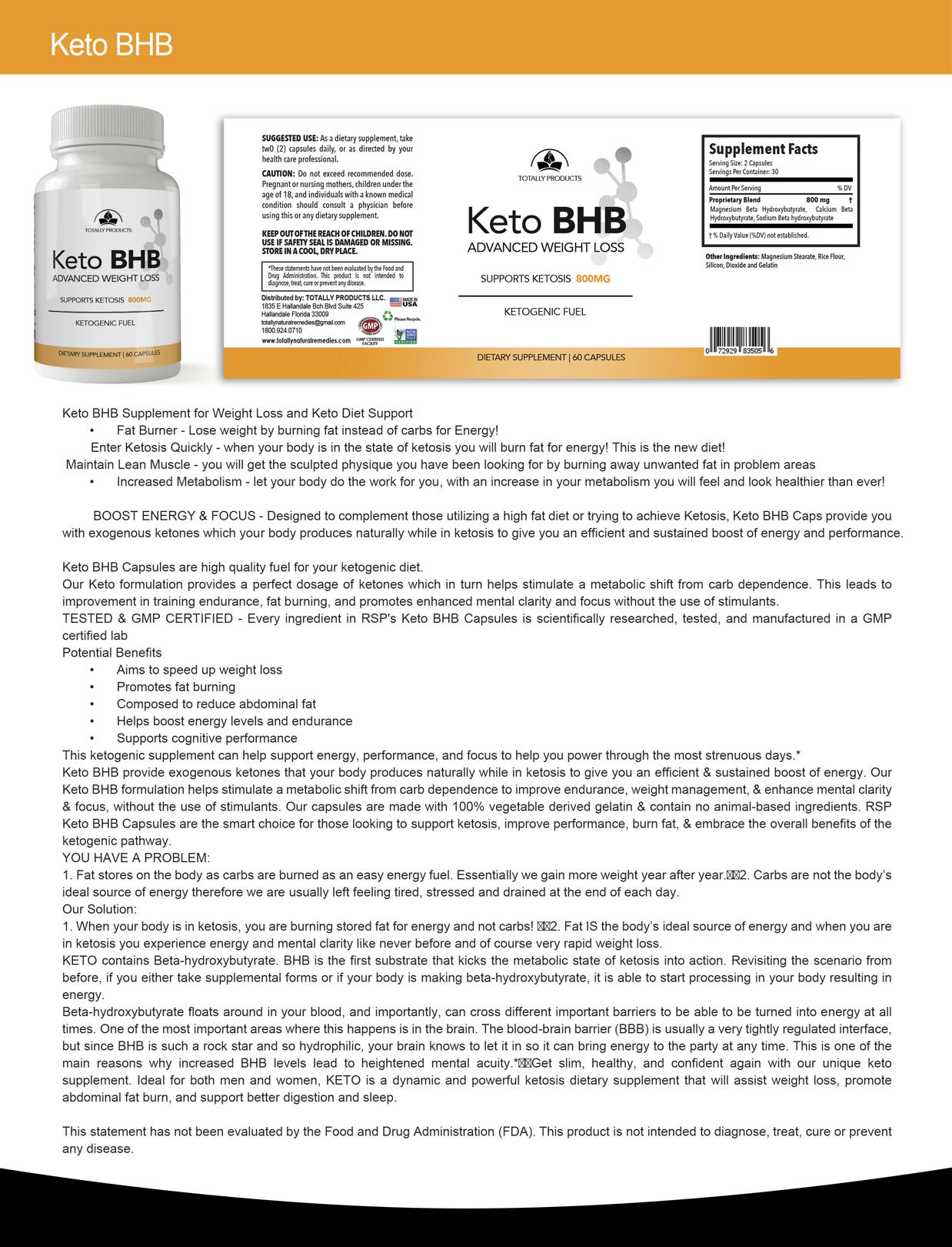 Keto BHB Advanced Weight Loss (60 capsules) | Bwanaz.com