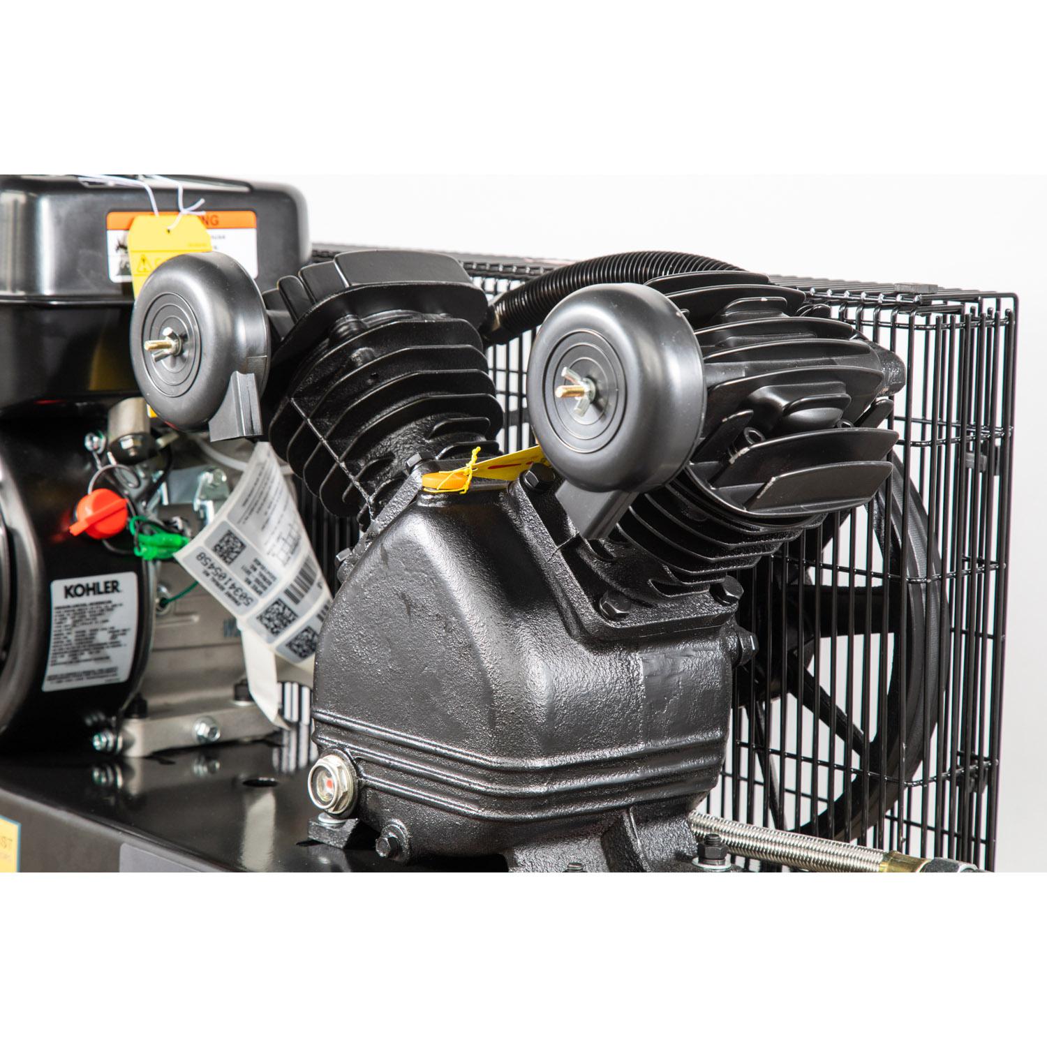 6.5HP Gas Driven Piston Portable Air Compressor 125PSI 11.6CFM 9 ...