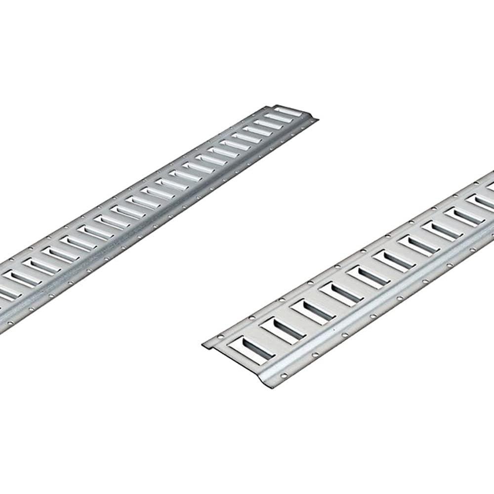 E Track Rail - 4 ft / 10 Pack - Horizontal - Galvanized/Black Painted ...